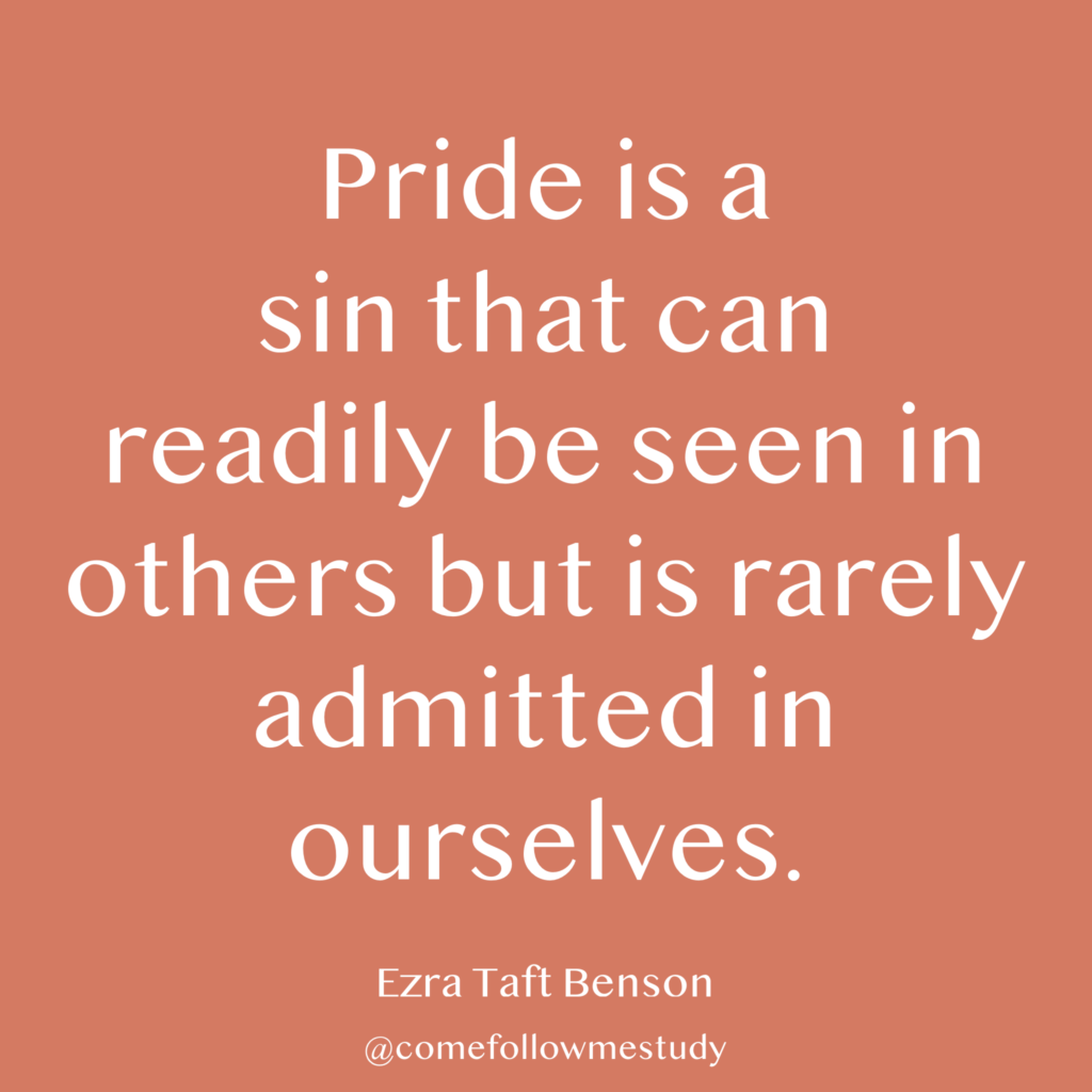 Finding the pride inside - Come Follow Me Study with Cali Black