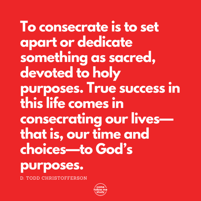 Do we still consecrate? - Come Follow Me Study with Cali Black