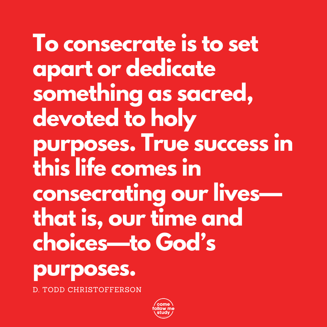 Do we still consecrate? - Come Follow Me Study with Cali Black